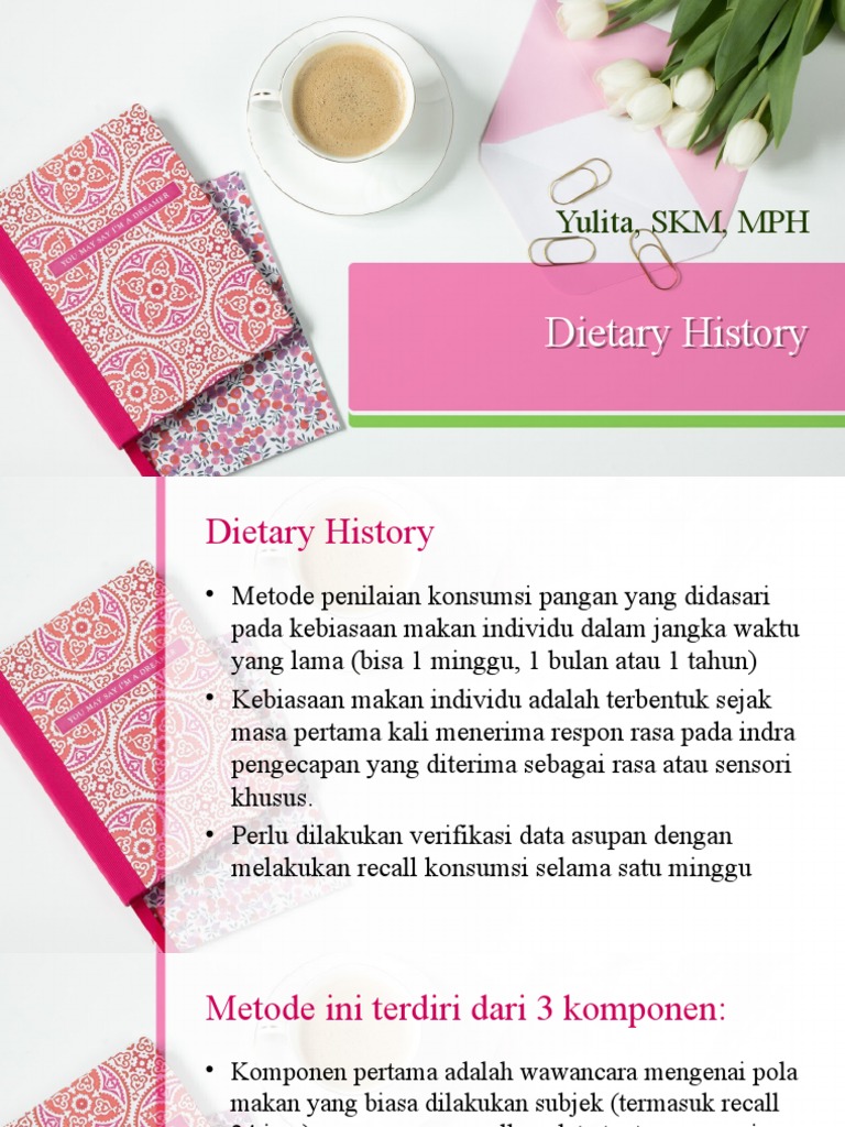 03 Dietary History | PDF | Kesehatan Holistik