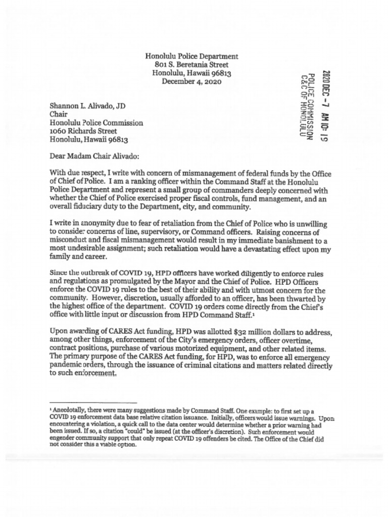 Anonymous Letter | PDF