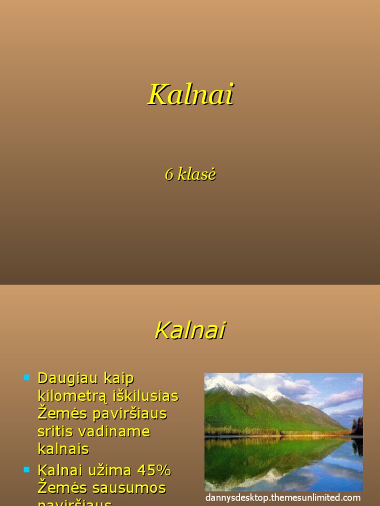 Kalnai | PDF