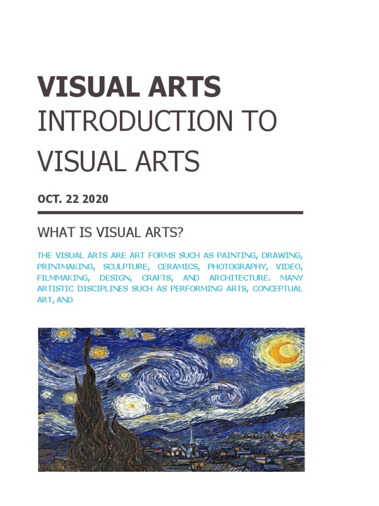 Introduction To Visual Arts | PDF | Aesthetics | Art Media