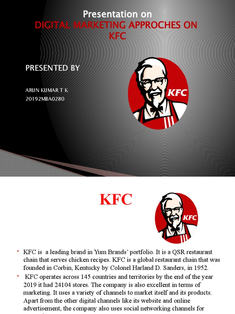 KFC's Digital Marketing Focus | PDF | Digital Marketing | Business ...
