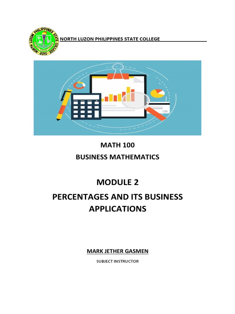 Module 3b MATH100 | PDF | Percentage | Compound Interest