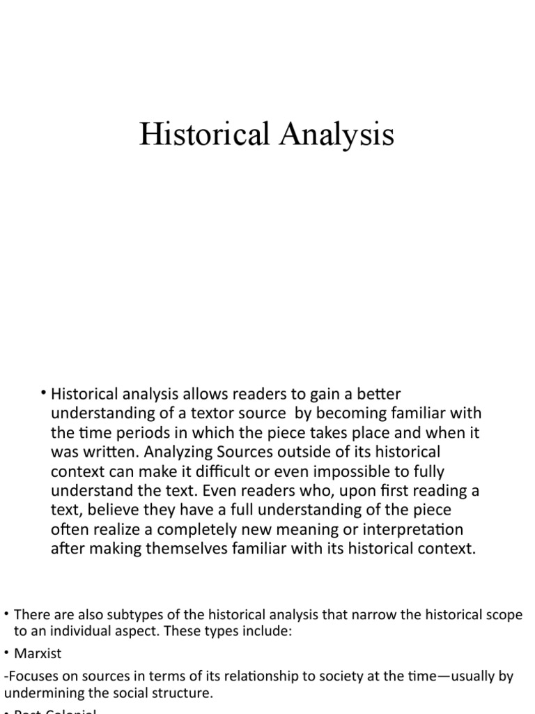Understanding Historical Analysis | PDF | Social Science