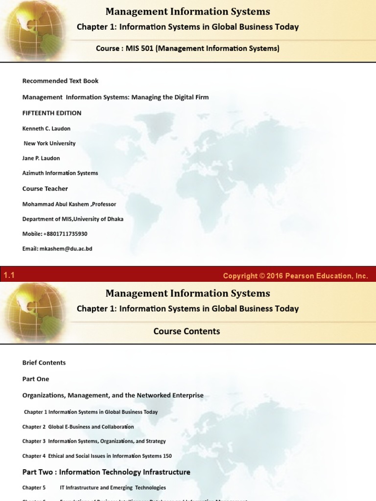 Chapter 1: Information Systems in Global Business Today | PDF ...