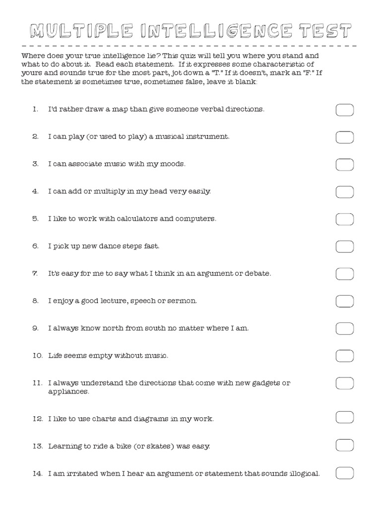 Understanding the Seven Multiple Intelligences: An Analysis of Gardner ...
