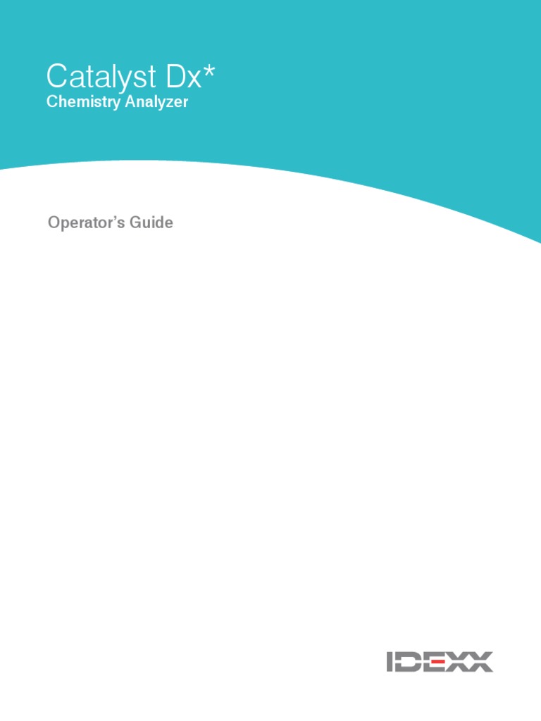 Catalyst DX Operators Guide en PDF | PDF | Alanine Transaminase | Trademark