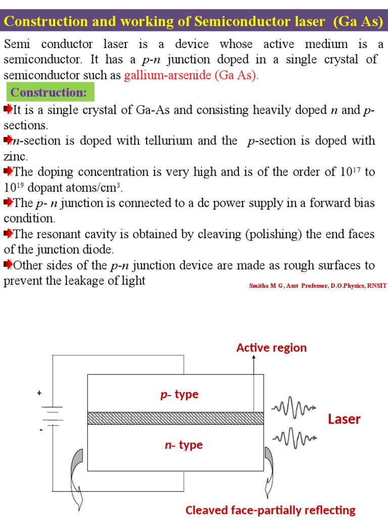 Gallium Arsenide Laser | PDF