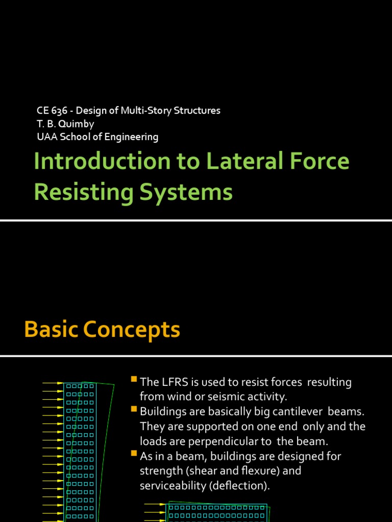 Lateral Resisting Systems | PDF | Beam (Structure) | Structural Engineering