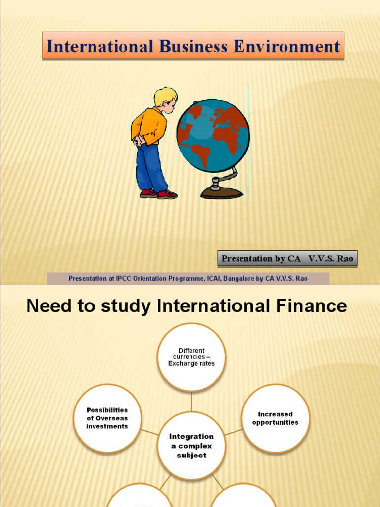 International Business Environment | PDF | Balance Of Payments ...