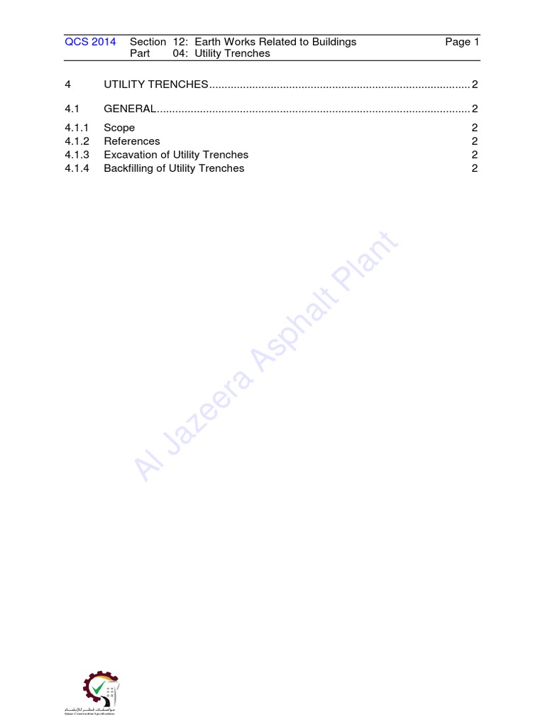 12-4 Utility Trenches | PDF | Trench | Concrete