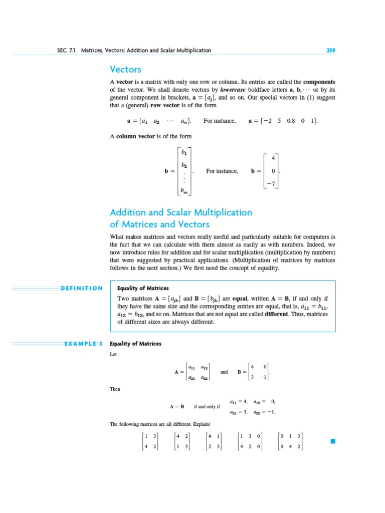 Matrices 5 | Download Free PDF | Matrix (Mathematics) | Vector Space