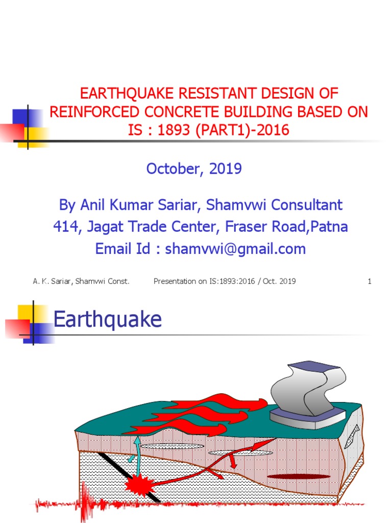 Earthquake Design per IS 1893:2016 | PDF | Strength Of Materials ...