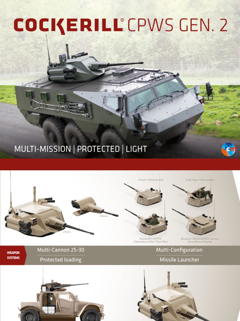 Cmi Defence Cpws Gen2 Folder | PDF | Tracked Armoured Fighting Vehicles ...