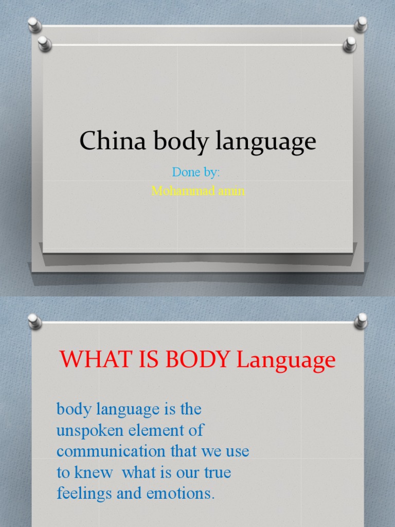 China Body Language | PDF