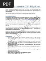PDI Checklist | PDF