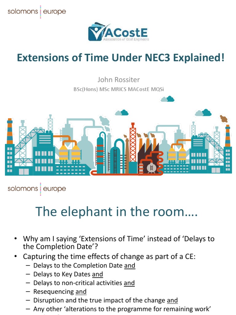Acoste Eots Under Nec3 Mar 18 002 | PDF | Risk | Employment