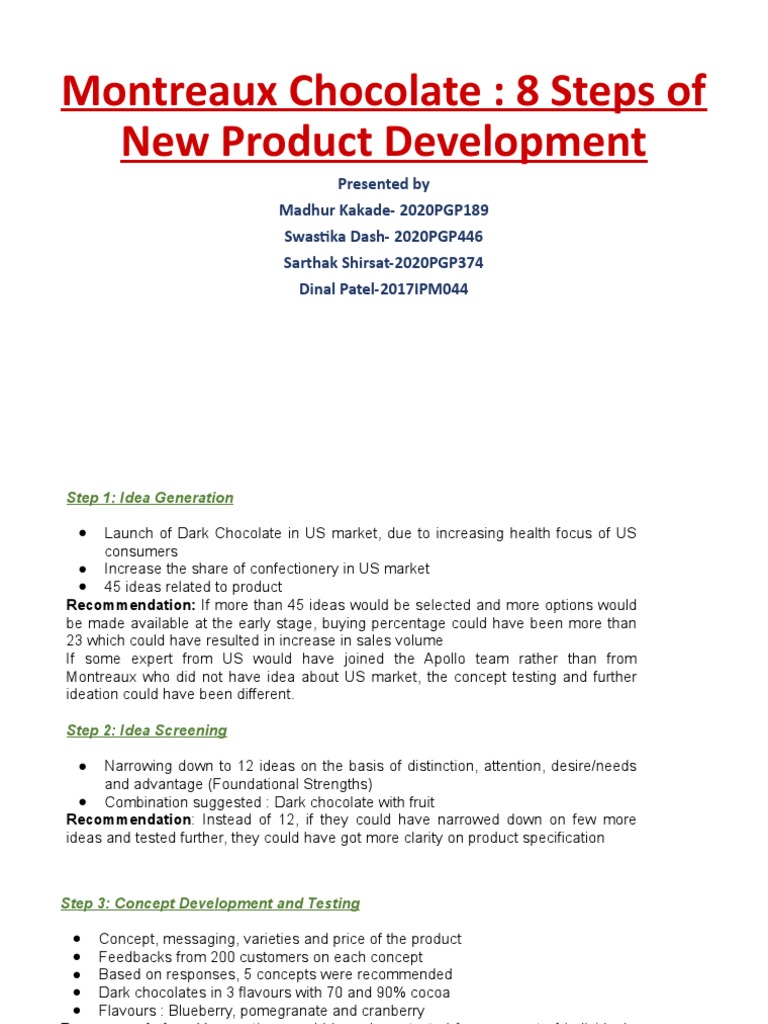 Montreaux Chocolate Section E Group 2 | Download Free PDF | Types Of ...