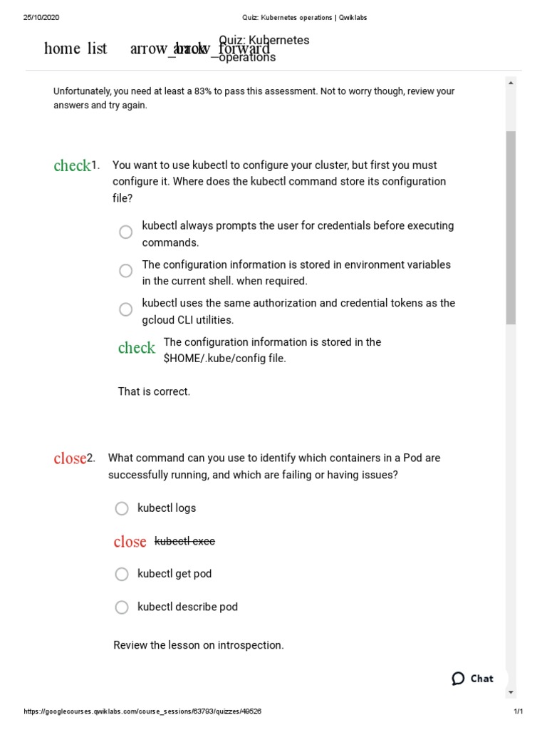 Quiz Kubernetes Operations Pdf