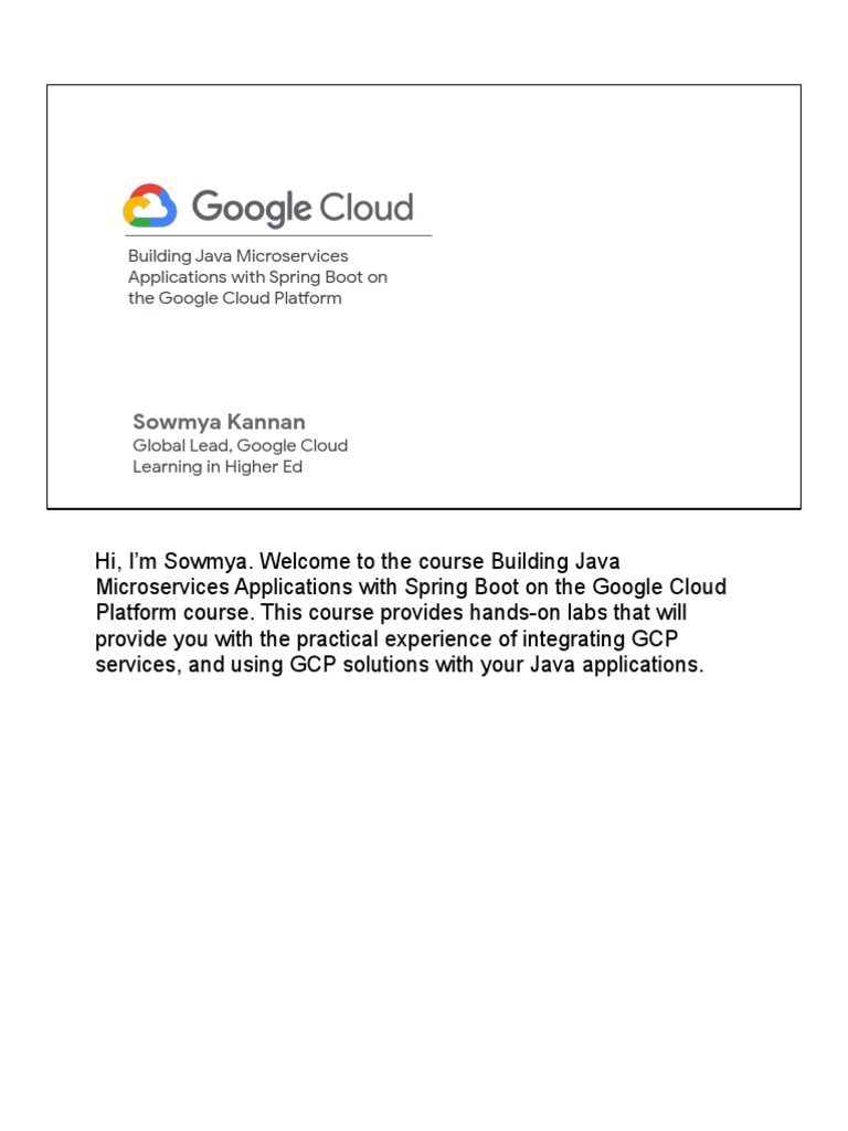 Module 0 Building Scalable Java Microservices With Spring Boot And