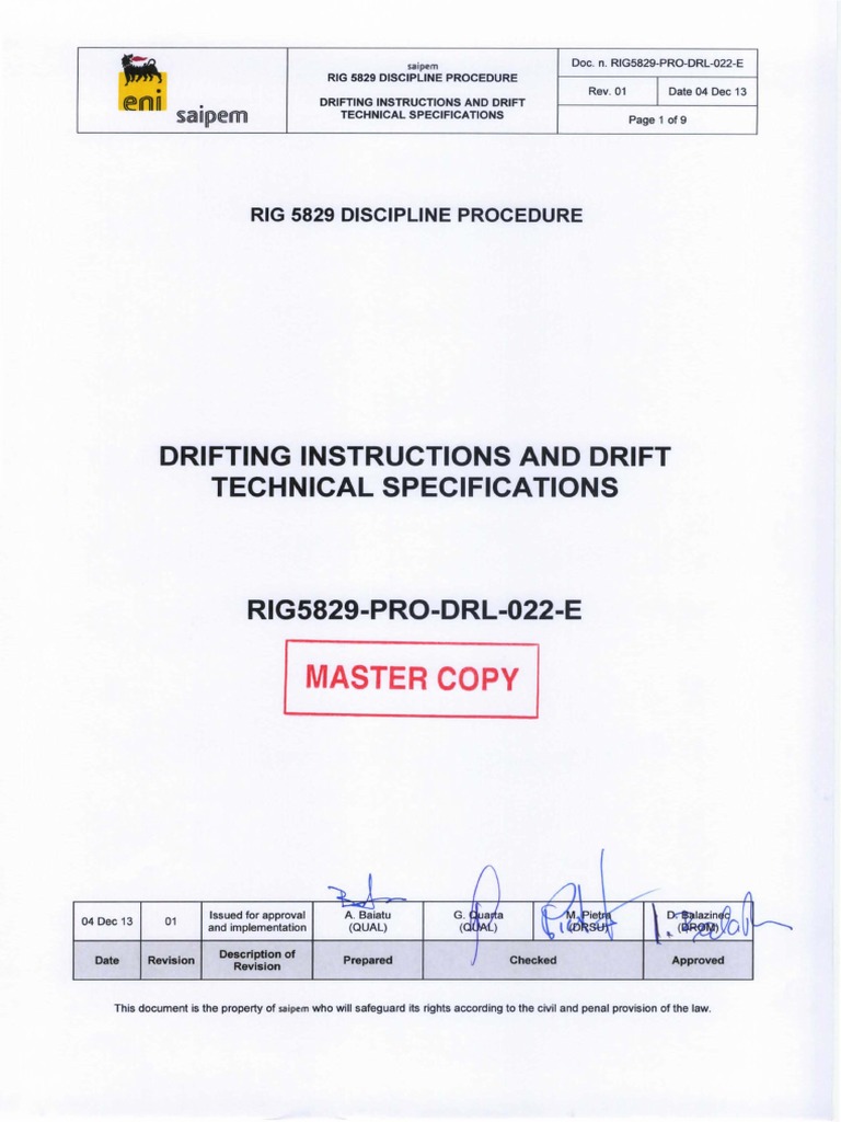 J - Drifting Instructions and Drift Technical Specifications | PDF ...