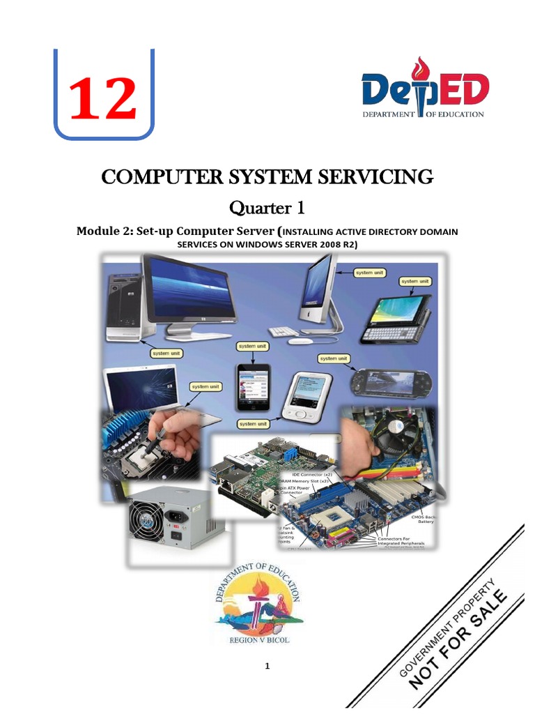Computer System Servicing: Quarter 1 | PDF | Active Directory | Domain ...