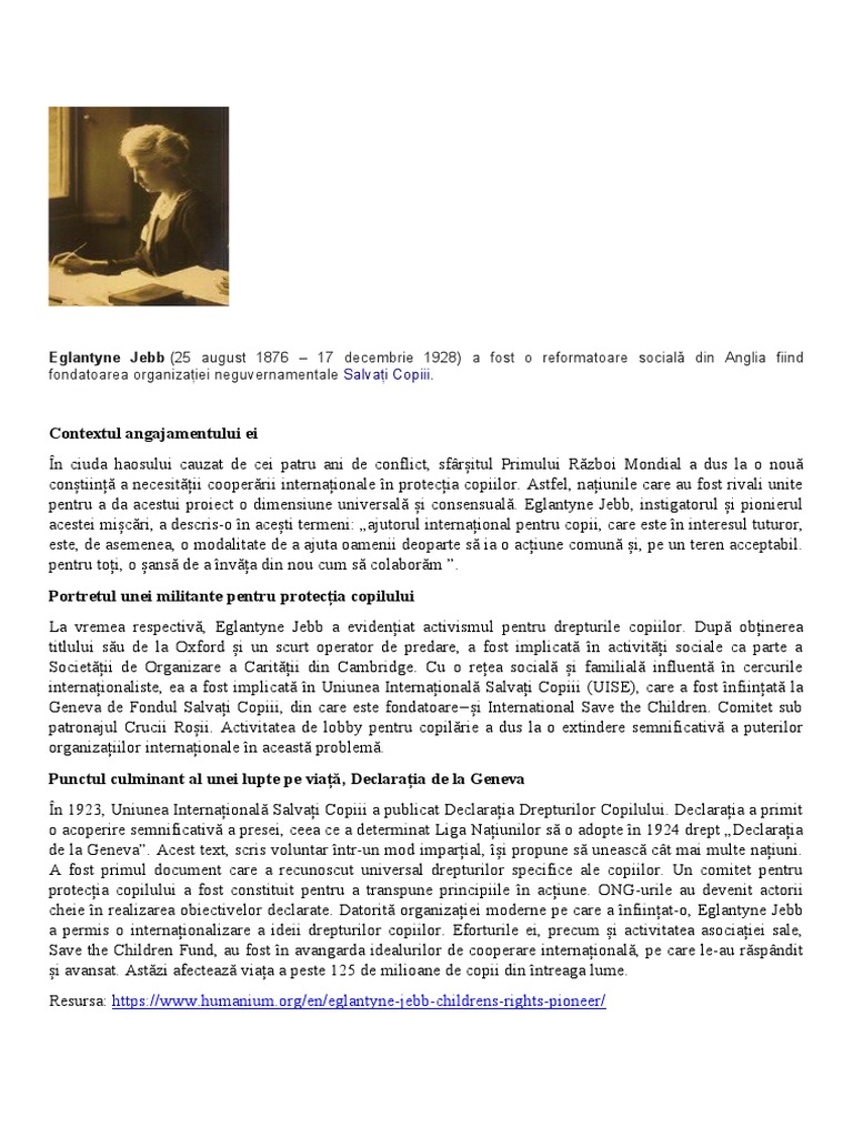 1 Eglantyne Jebb | PDF