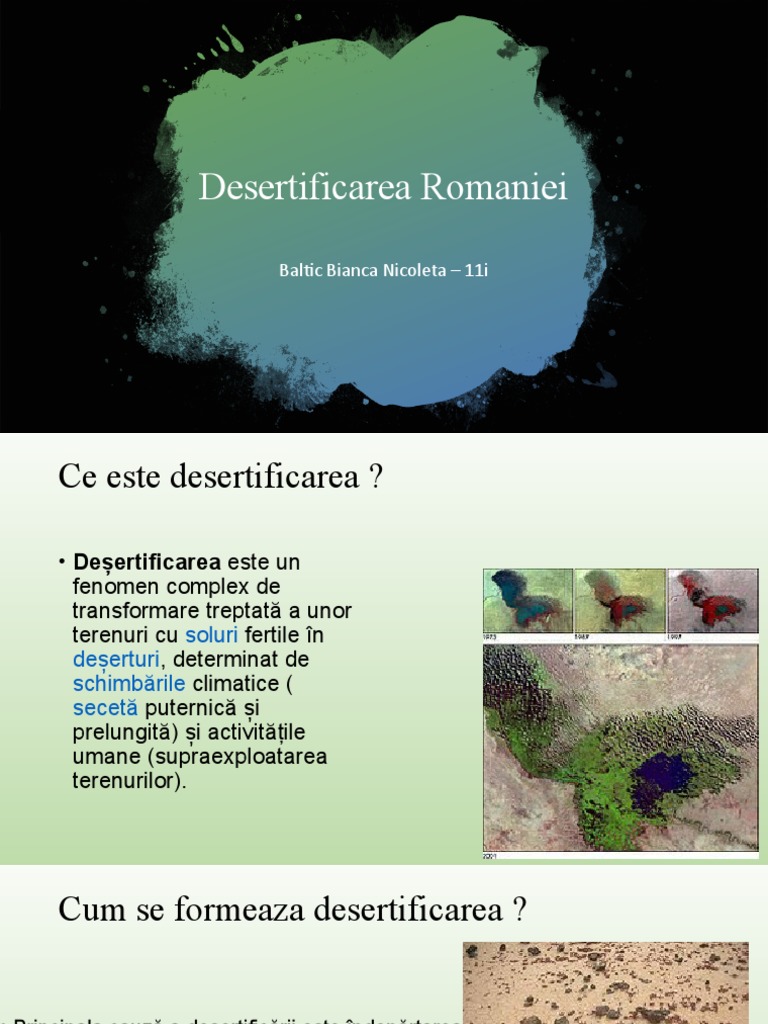 Desertificarea Romaniei | PDF