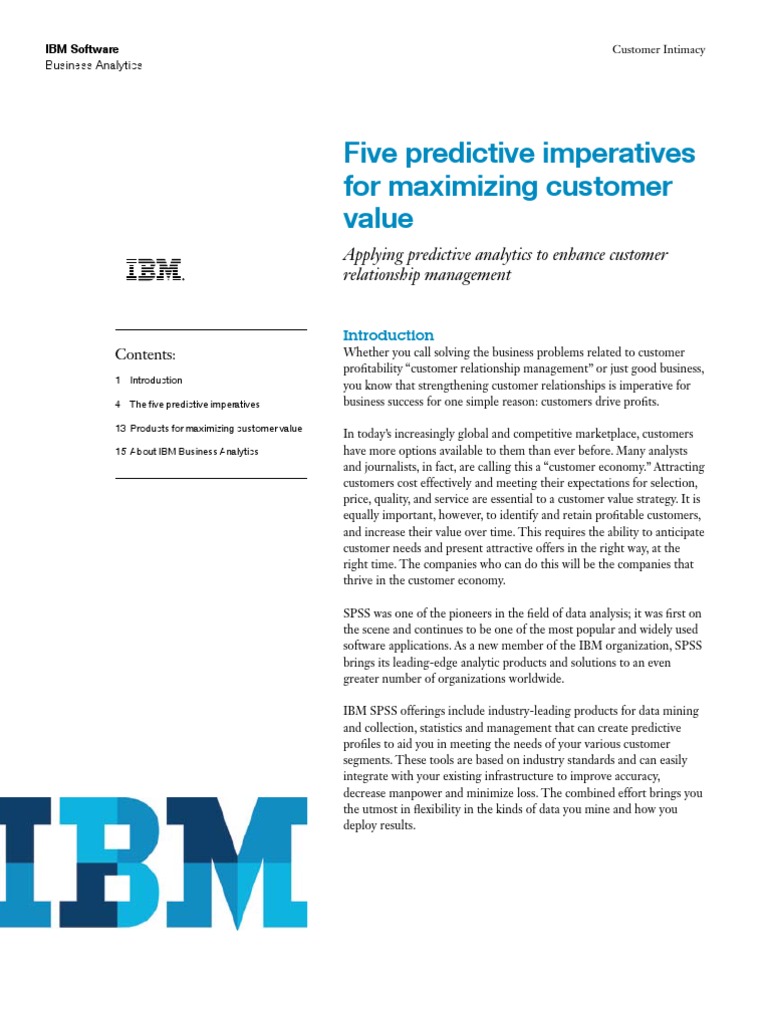 Maximization of Customer Values | PDF | Predictive Analytics | Analytics