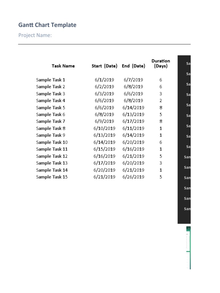 ProjectManager Template Gantt Chart Excel 2019 | PDF | Computing | Software