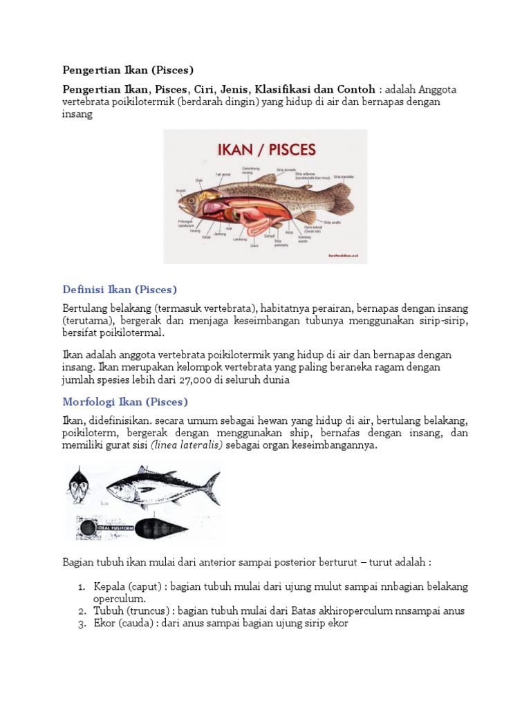 Pengertian Ikan | PDF