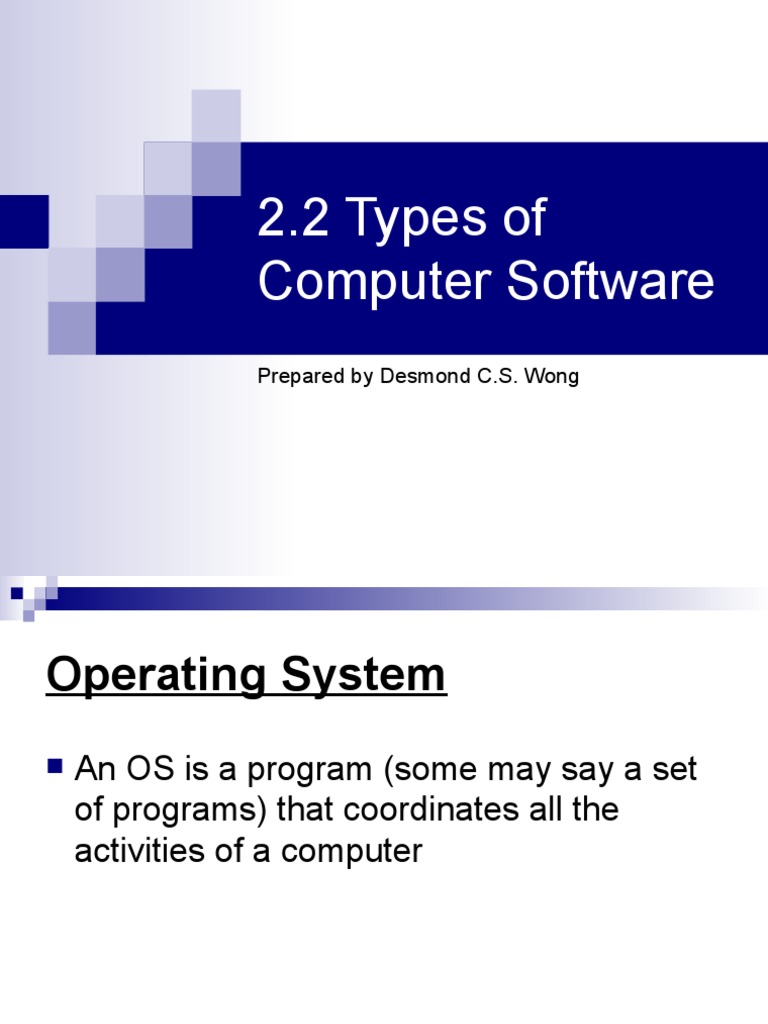 2 2 Types of Computer Software | PDF | Operating System | Bios