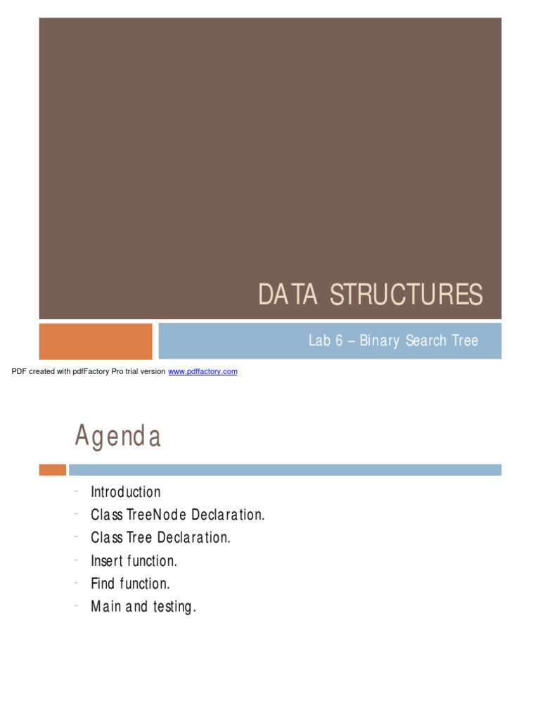 BST Data Structures Lab | PDF | Constructor (Object Oriented ...