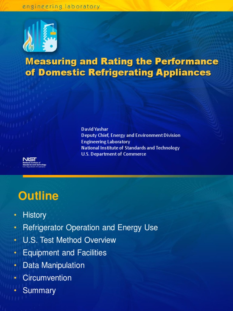 Refrigerator Performance Testing Overview | PDF | Refrigerator ...