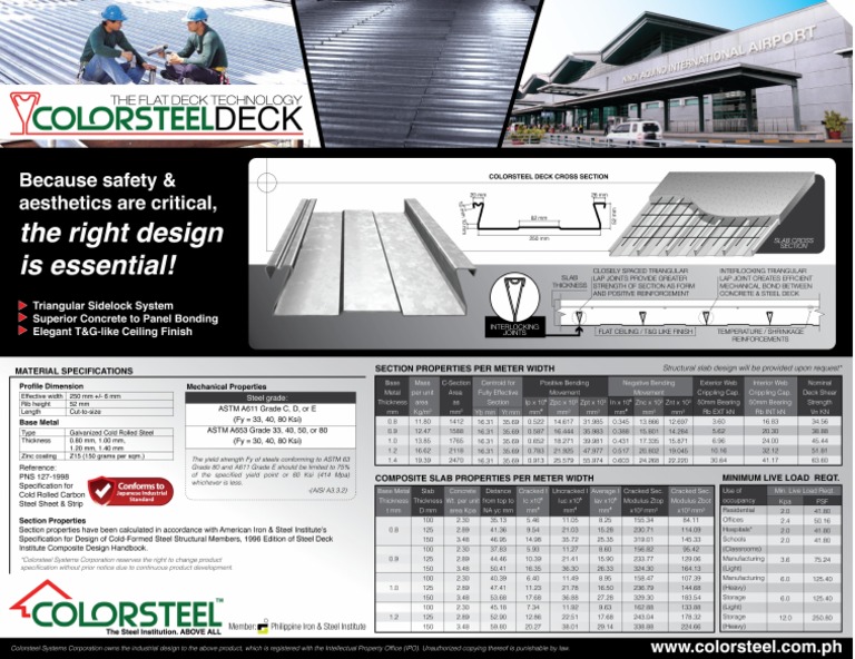 Colorsteel Deck PDF | PDF