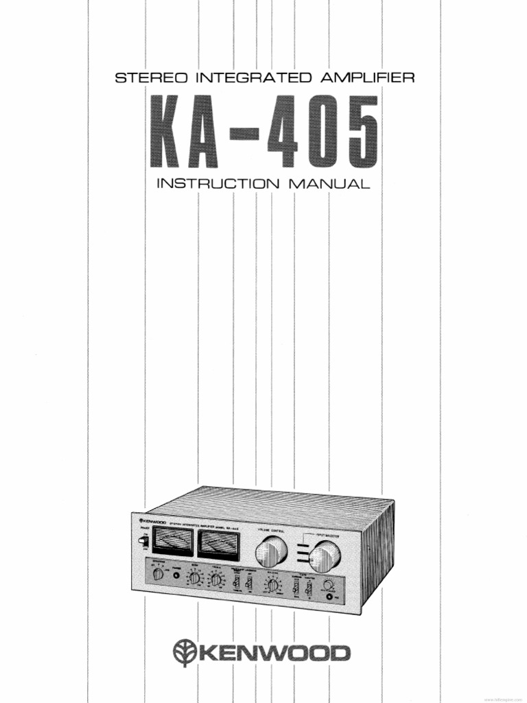 Hfe Kenwood Ka-405 en PDF | PDF