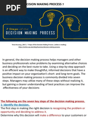 Decision Making Process 7 Steps