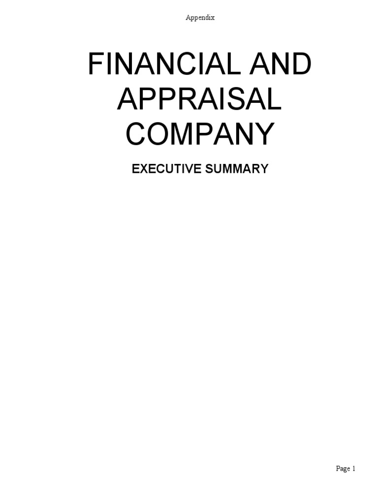 Executive Summary 3 Sectors Only | PDF | Real Estate Appraisal | Credit