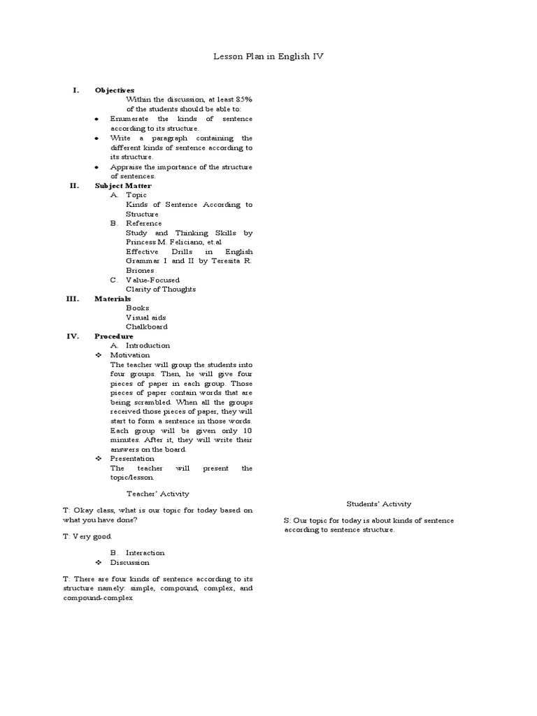 LEssON PlaN | PDF | Linguistic Typology | Linguistic Morphology