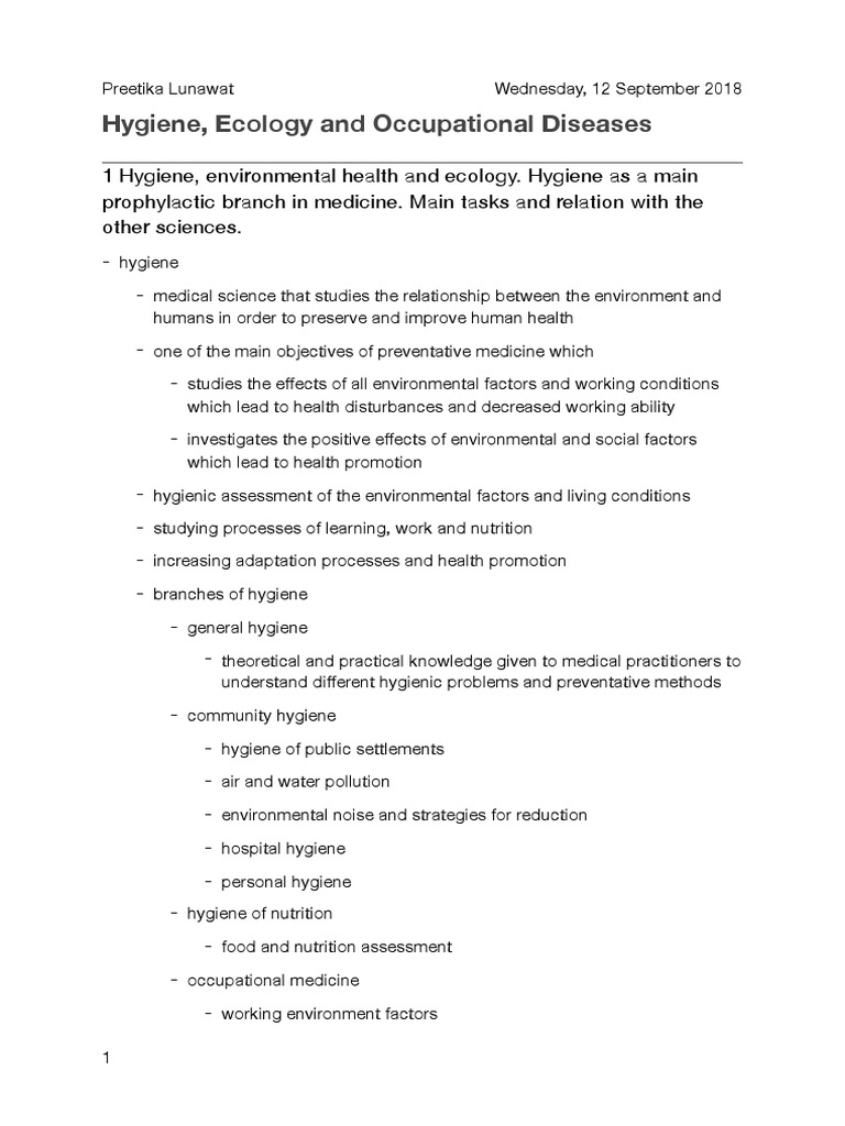 Hygiene and Environmental Health | PDF | Dust | Air Pollution
