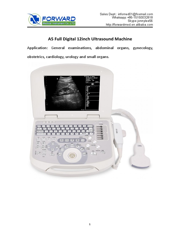 A5 Ultrasound Machine | PDF | Usb | Medical Ultrasound