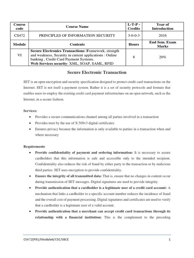 PIS Module 6 | PDF | Soap | Xml