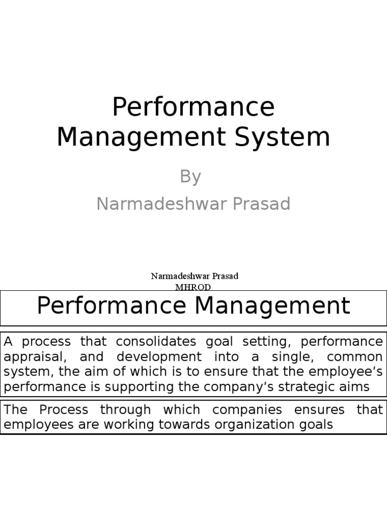 Performance Management System Final Draft | PDF | Performance Appraisal ...