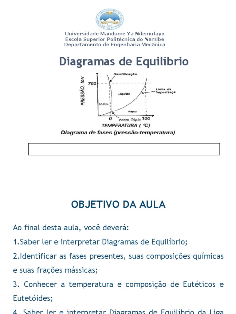 Diagrama de Equilibrio CM Aula 2 | Download grátis PDF | Solubilidade ...
