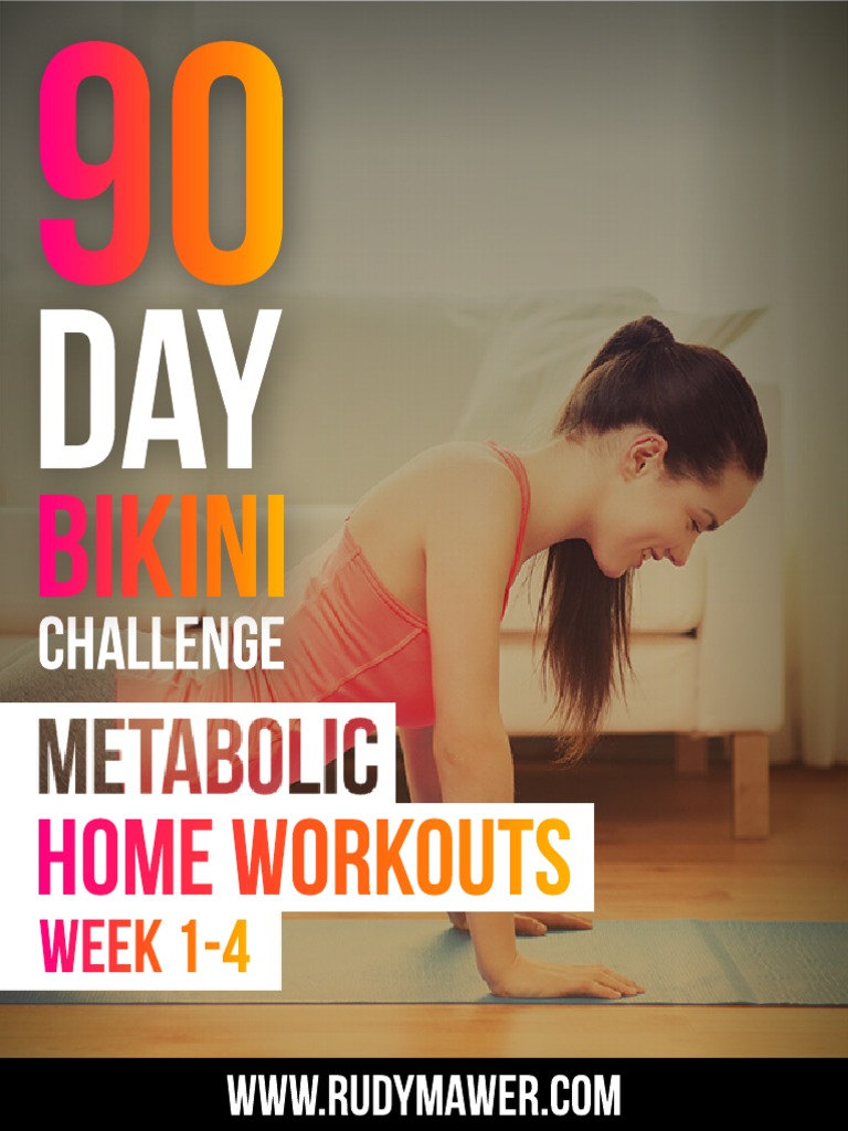 90 Day Bikini Home Workout Weeks 1 - 4 | PDF | Kettlebell | Sports