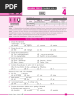 Ieo Sample Paper Class-4 | PDF | Word | English Language