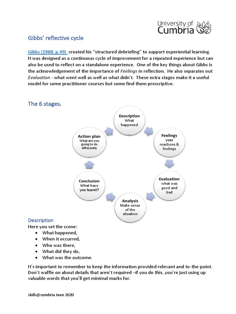 Reflective Cycle Gibbs | PDF | Theory | Feeling