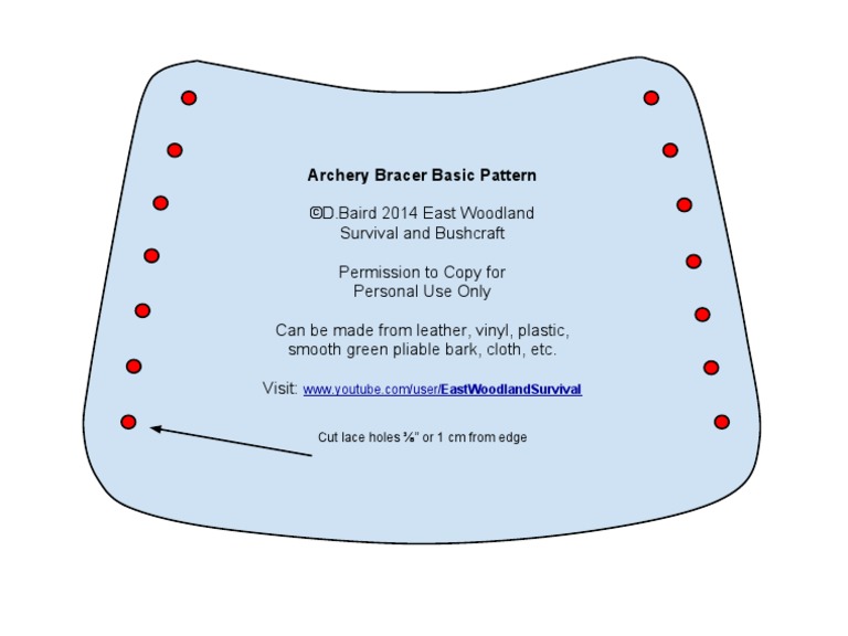 Archery Bracer Basic Pattern PDF | PDF