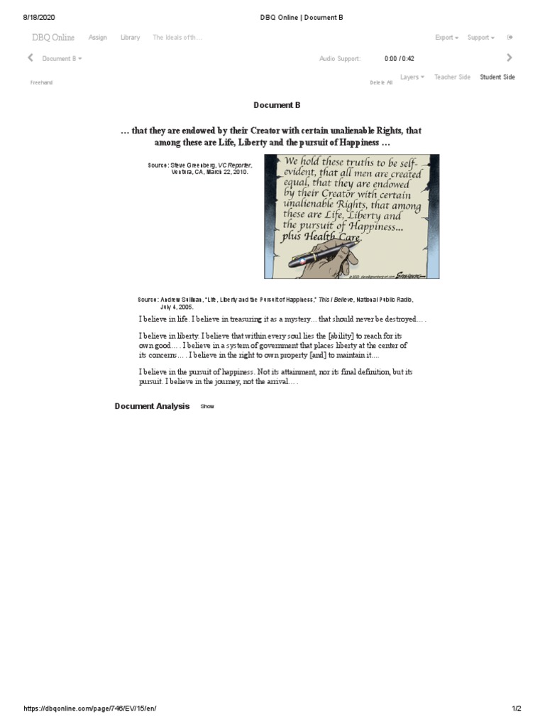 Alanna Hunt - DBQ Online - Document B | PDF | Life | Philosophical Theories