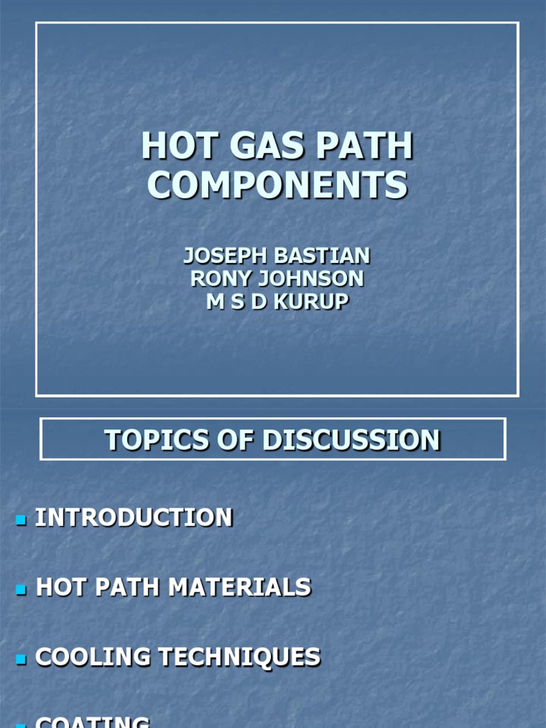 Gas Turbine Hot Path Materials | PDF | Corrosion | Chemical Substances