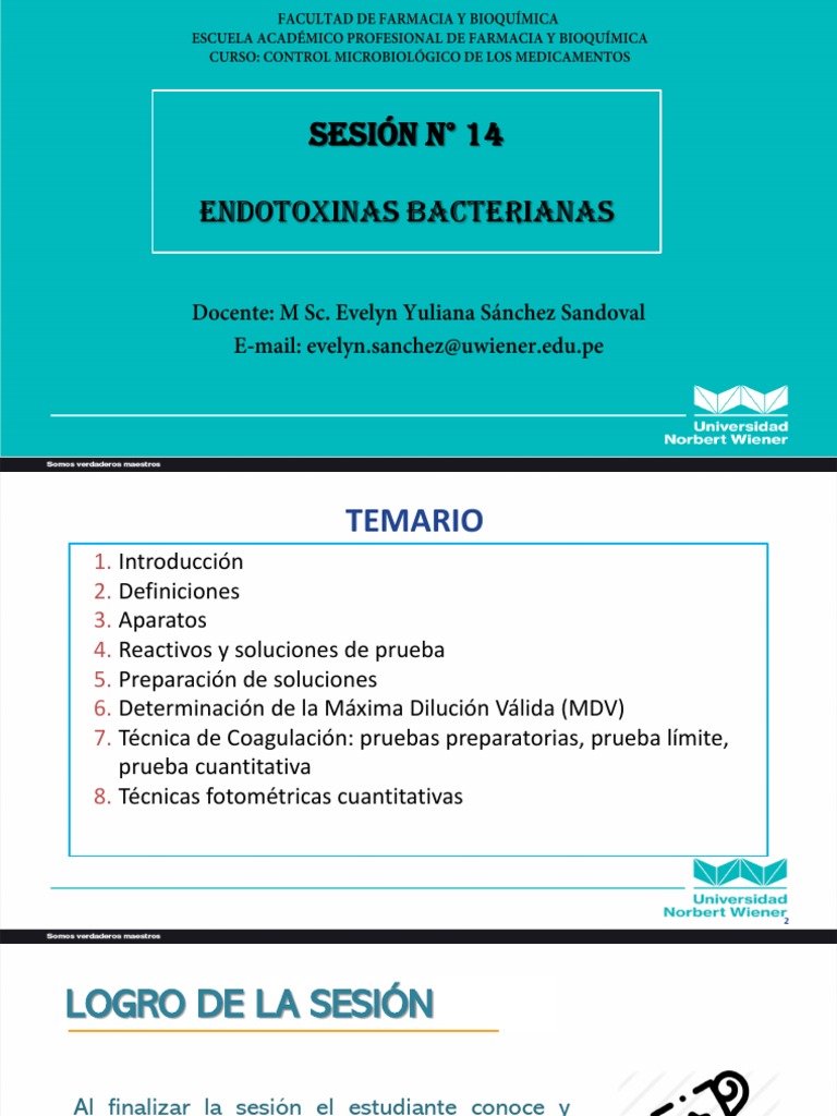 Clase 14 Endotoxinas Bacterianas | PDF | Biología Celular | Química